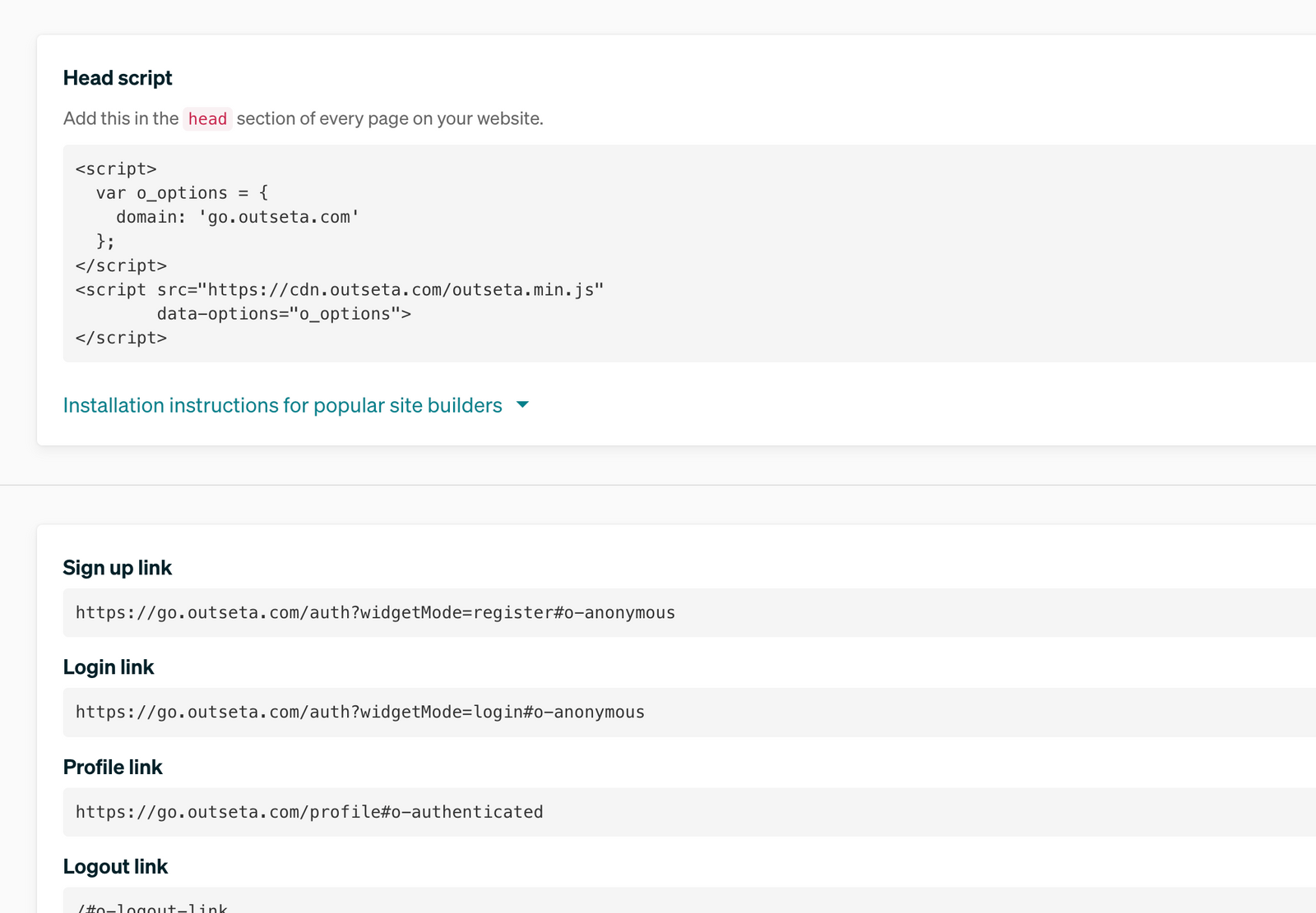 Authentication & SSO | Outseta